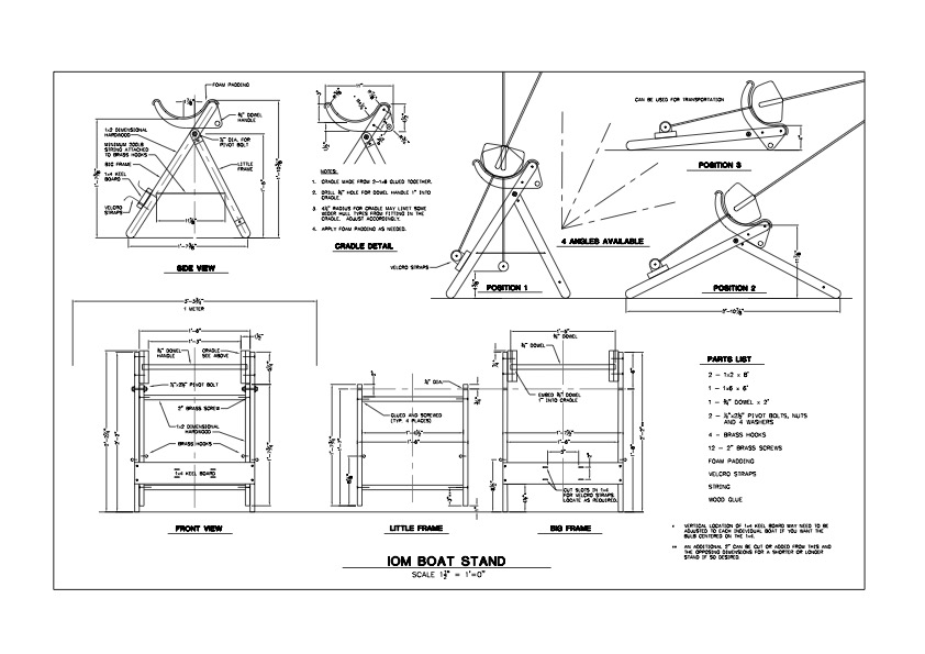 Wooden Stand with Carrying Handle – The Plans… | Datchet Radio Sailing ...